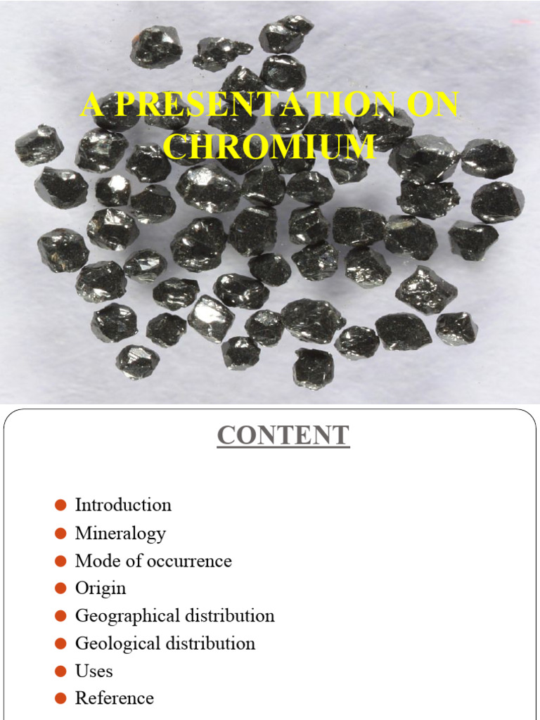 Chromium | PDF | Rocks | Earth Sciences