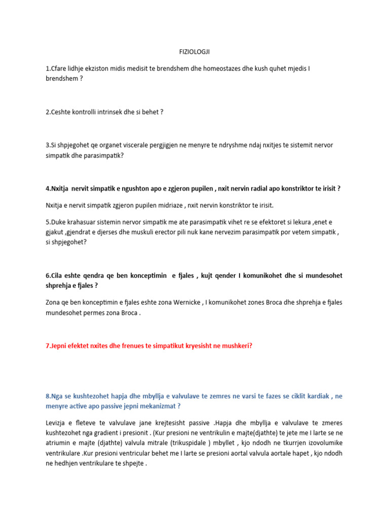 Fiziologji Teza | PDF