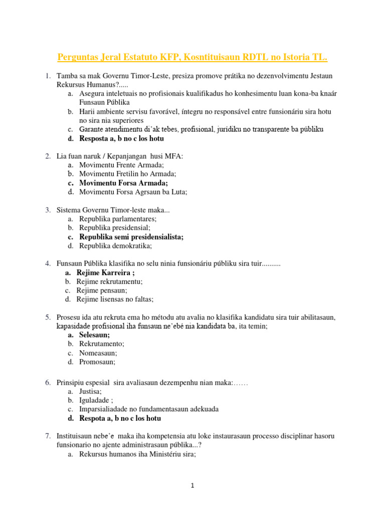 Perguntas Jeral | PDF