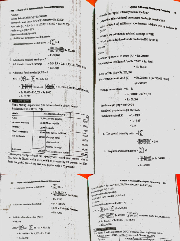 Basic Financial Management Solution Part 2 | PDF
