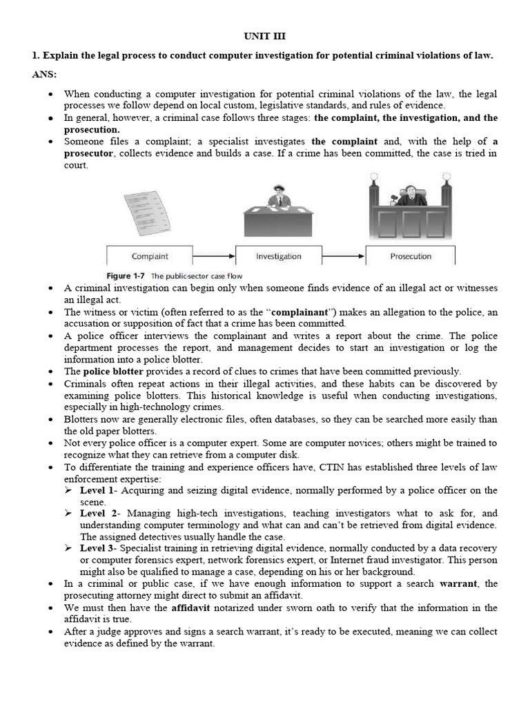 UNIT III Cyber Forensics | PDF
