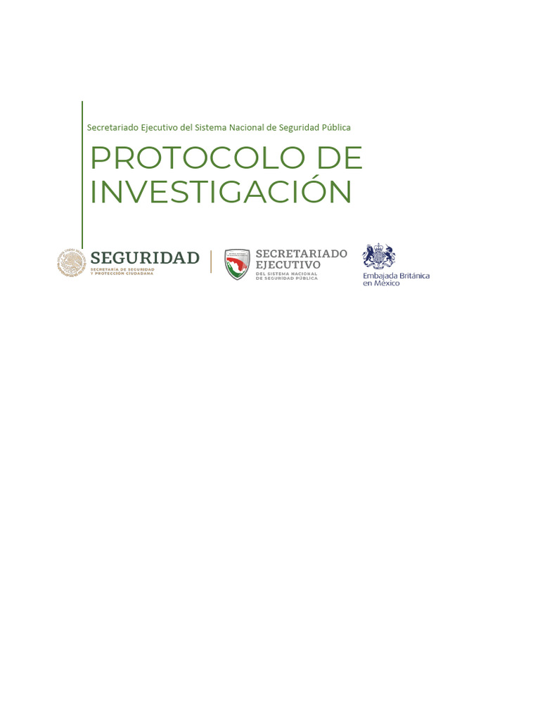 Protocolo de Investigaci N Actualizado | PDF | Policía | Queja