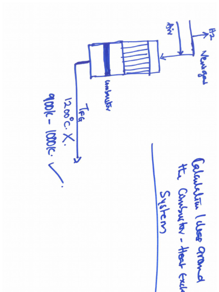 Temperature and Heat Balance Calculations Around TP2 System | PDF