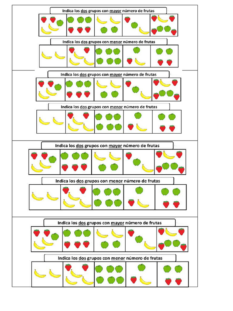 Actividades Con Frutas | PDF