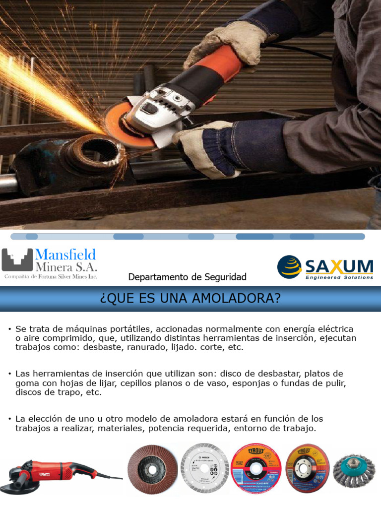 001 - Uso correcto de Amoladoras Angulares | PDF | Abrasivo