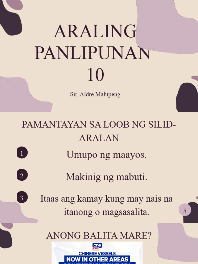 Lesson 2 Mga Hamon Sa Usaping Teritoryal Q2 | PDF