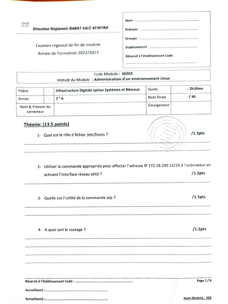EFMR Rabat Linux v1 2023 | PDF