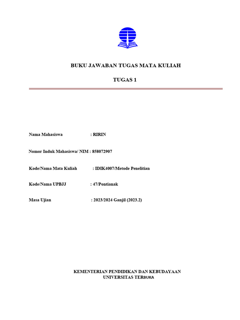 TMK 2 Metode Penelitian | PDF