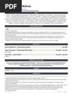 Cognizant Resume Template for Freshers | PDF