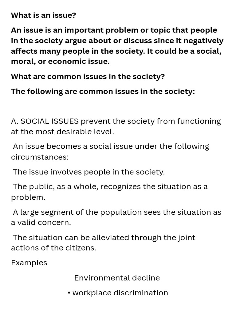 Understanding Social Issues in Society | PDF | Society | Gender Inequality