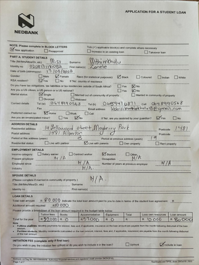 Nedbank Bursary | PDF