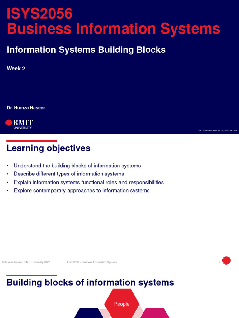 Building Blocks of Information Systems | PDF | Information System ...