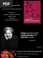 Beloved by Toni Morrison | PDF