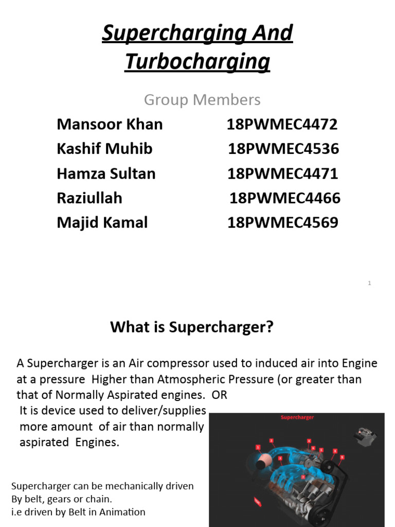 Supercharging vs. Turbocharging Explained | PDF | Turbocharger ...