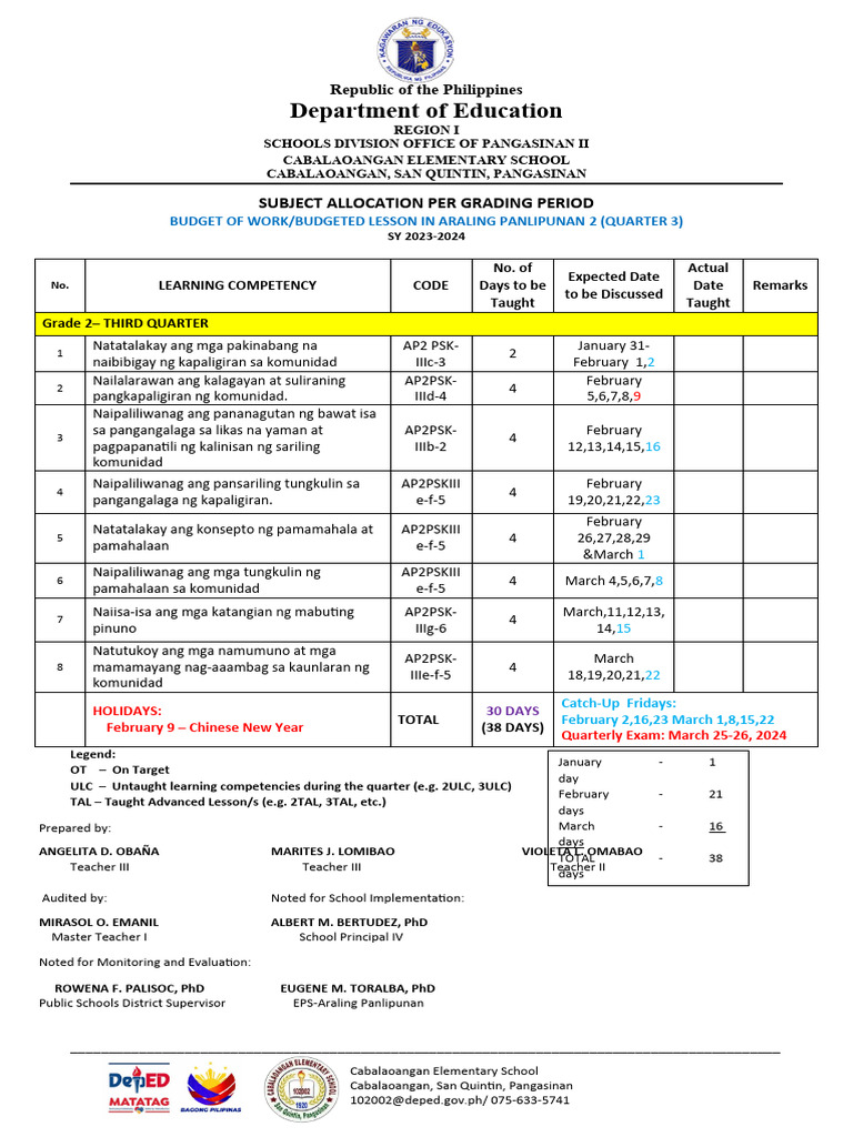 Bow-Ap 2-Third Quarter | PDF