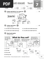 Tiger 3 Unit 5 Test STANDARD | PDF