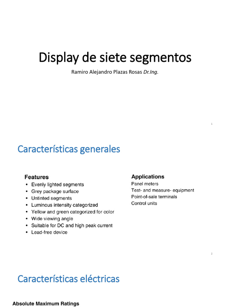 Display Siete Segmentos | PDF