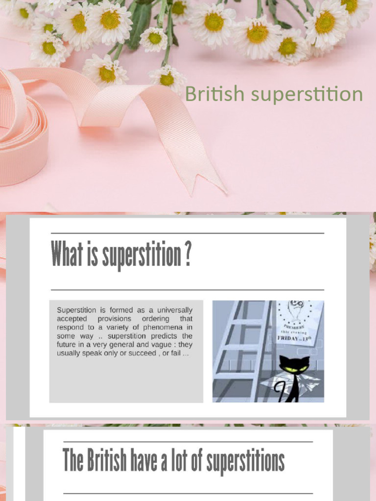 British Superstitions Overview | PDF | Software
