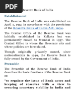 Overview of the Reserve Bank of India | PDF | Reserve Bank Of India ...