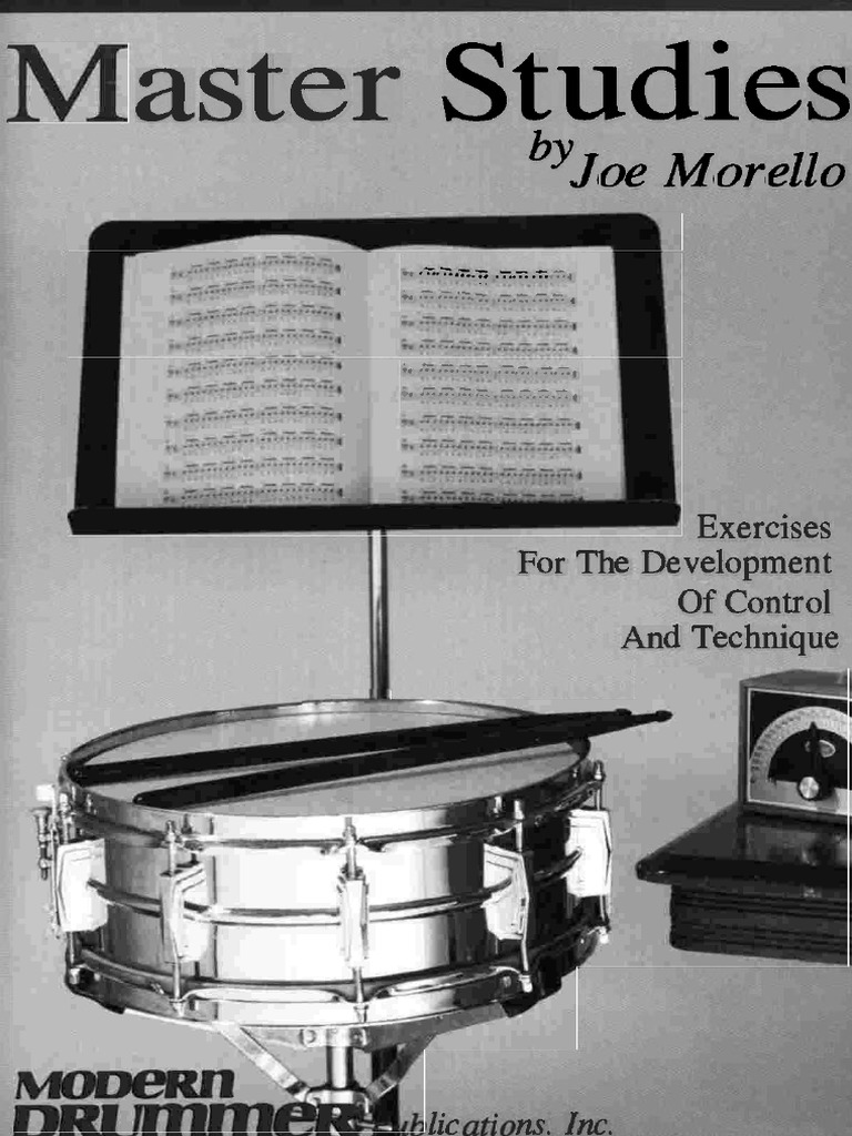 Joe Morello Master Studies | PDF | Rhythm And Meter | Percussion ...