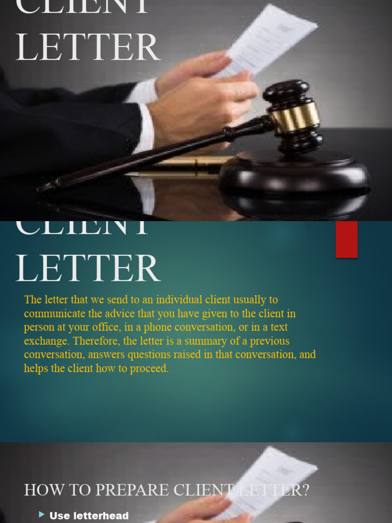 Client Letters | PDF