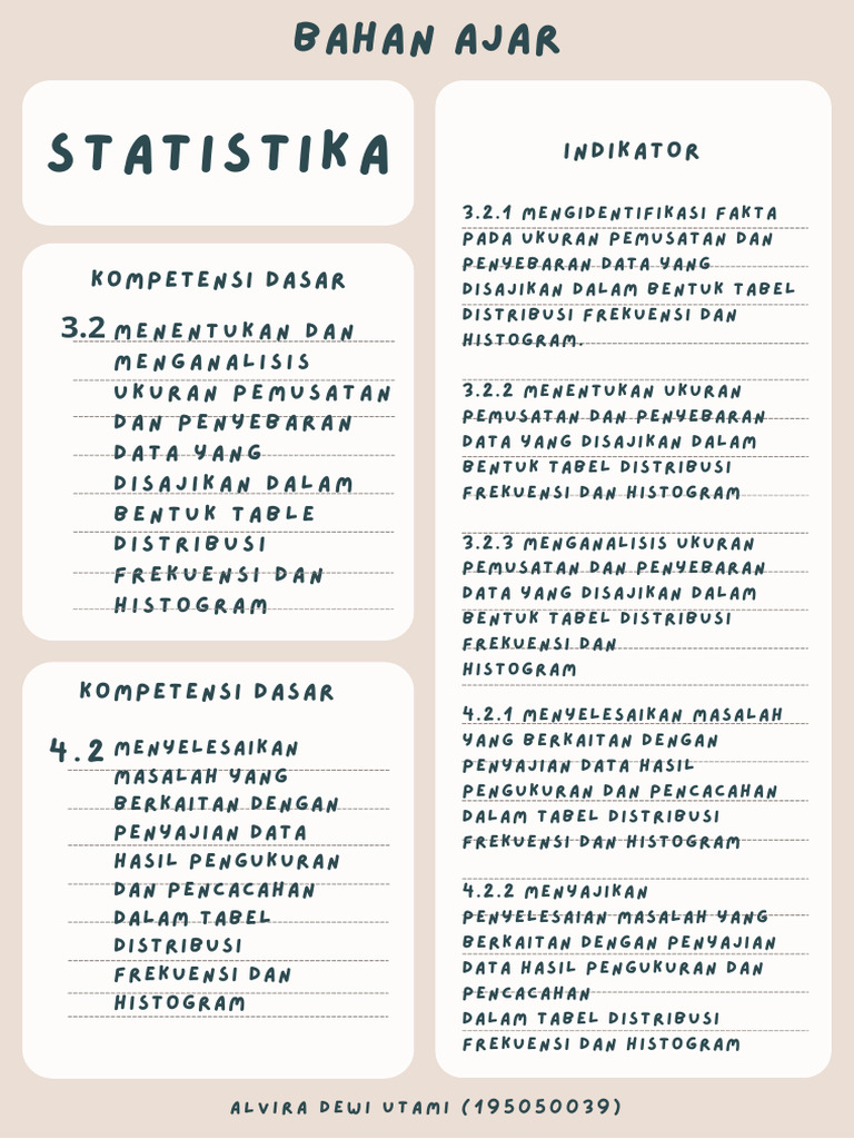 Statistika Pemusatan Data | PDF
