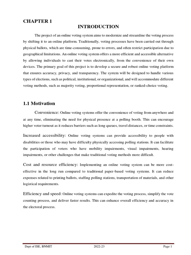 3 Chapters | PDF | Electronic Voting | Voting
