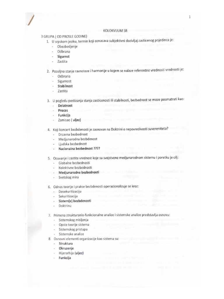 Kolokvijum SB | PDF