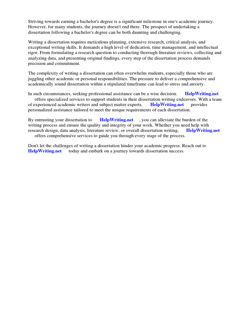 Dissertation Mit Bachelor-Abschluss | PDF | Thesis