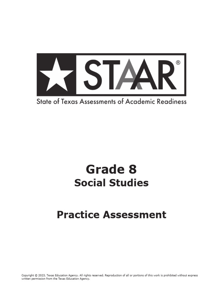 Staar 2023 Social Studies Grade 8 Practice Test Final | PDF | Taxes ...
