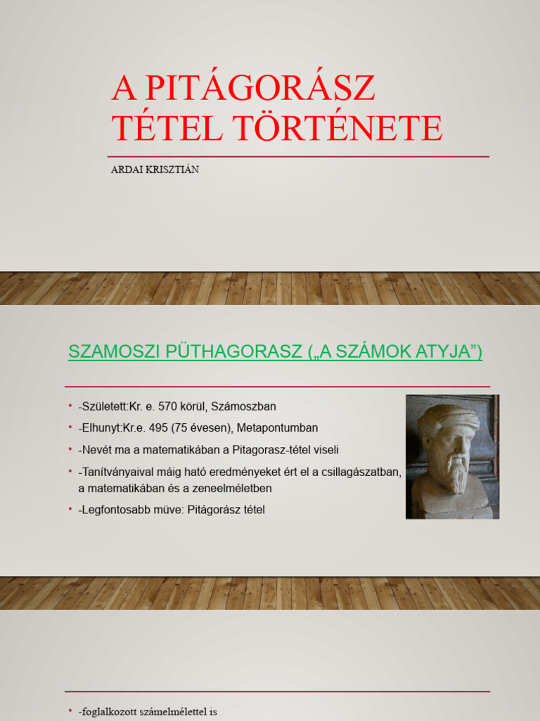A Pitágorász Tétel Története | PDF
