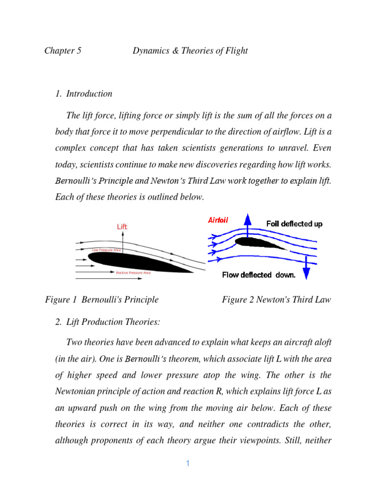 Dynamics and Theories of Flight | PDF | Lift (Force) | Dynamics (Mechanics)