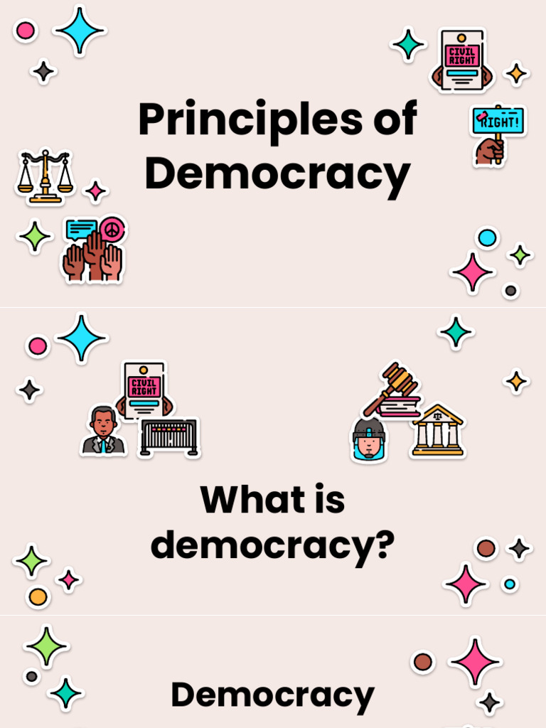 Principles of Democracy Explained | PDF | Democracy | Political Ideologies