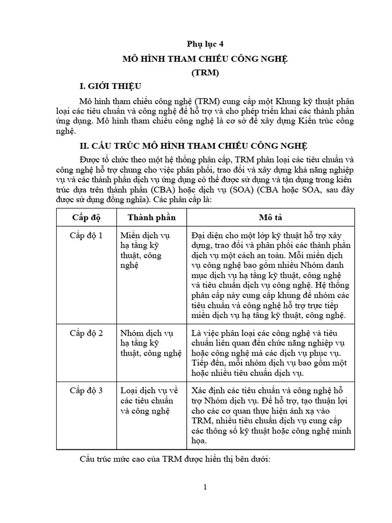 Phu Luc IV - TRM-Final | PDF