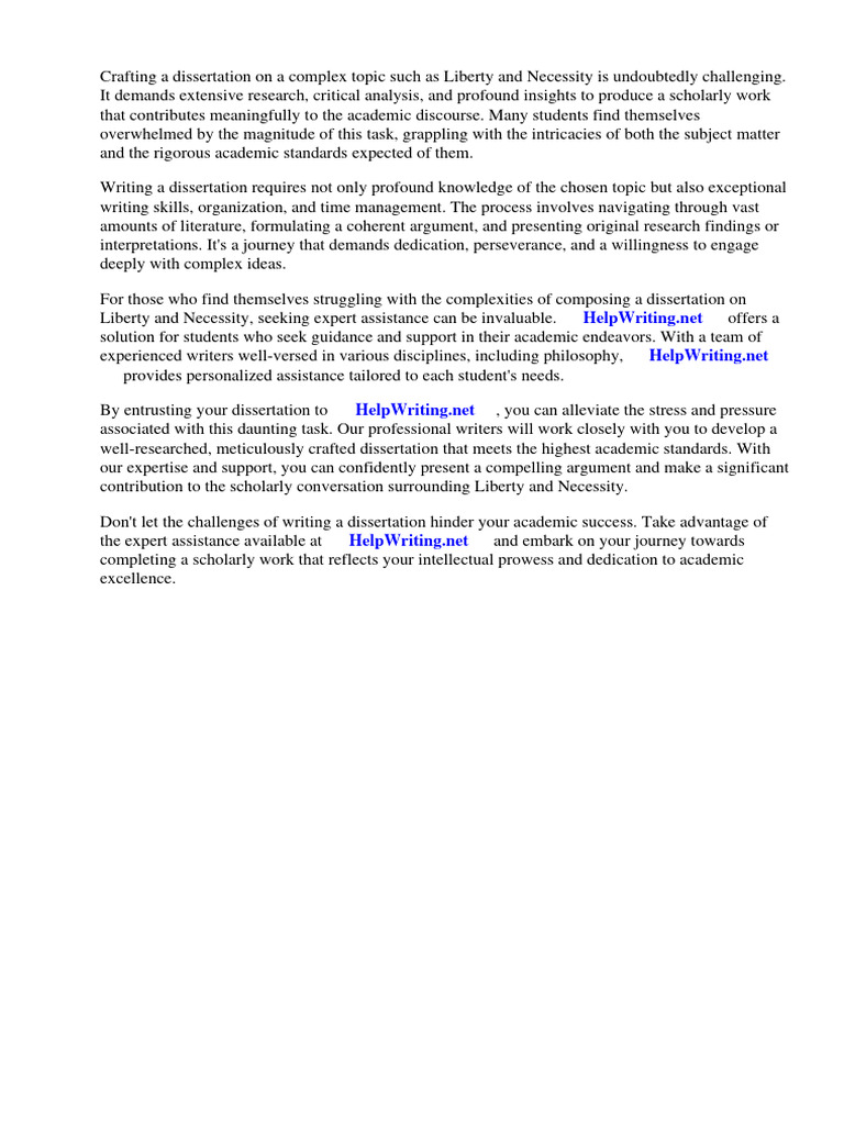 A Dissertation On Liberty and Necessity | PDF | John Stuart Mill ...