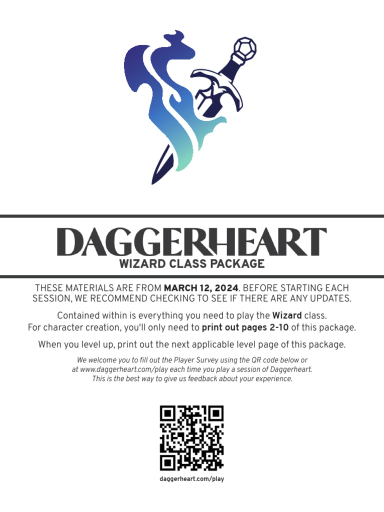 Daggerheart Wizard Class Guide | PDF