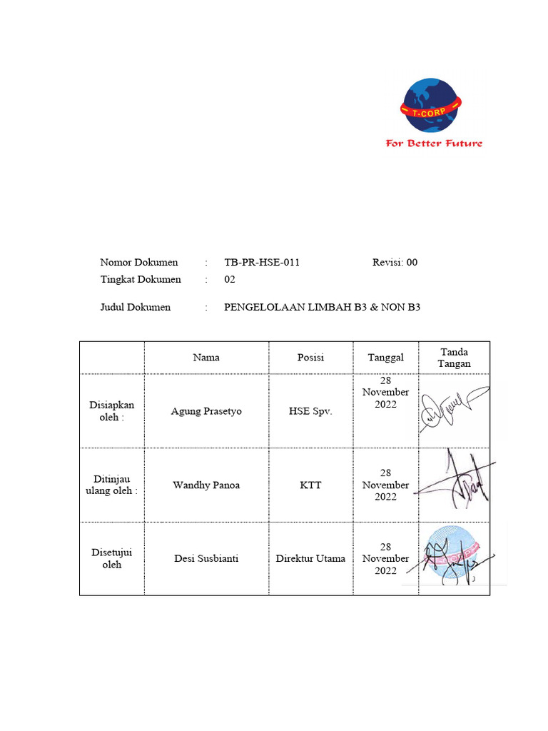 TB-PR-MT-HSE-11 Waste Management Rev 0 | PDF