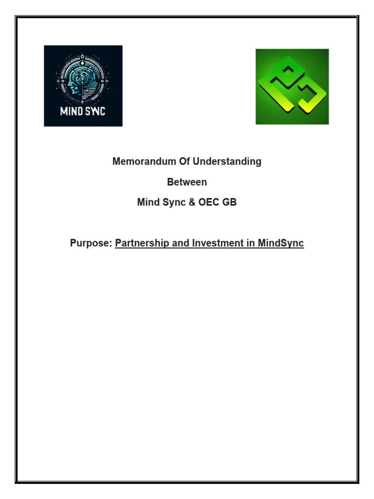 Memorandum Of Understanding_OEC | PDF
