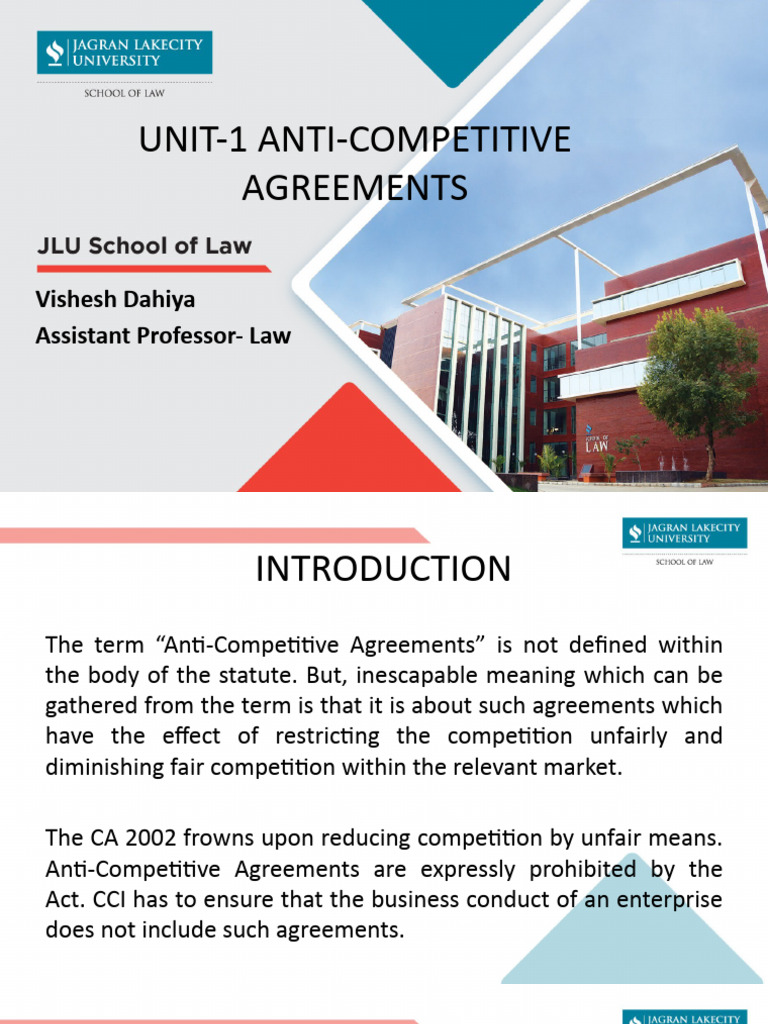 Anti-Competitive Agreements | PDF | Cartel | Price Fixing