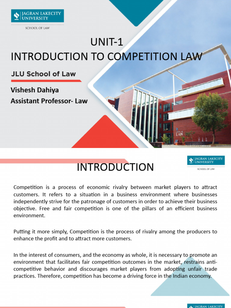 Introduction to Competition Law Basics | PDF | Competition Law ...