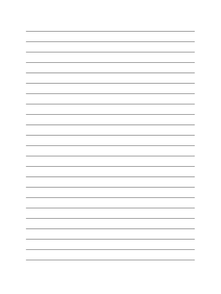 Blank Lined Paper Template | PDF