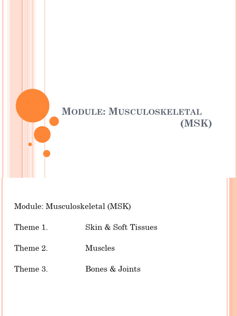 Musculoskeletal (MSK) | Download Free PDF | Streptococcus | Staphylococcus Aureus