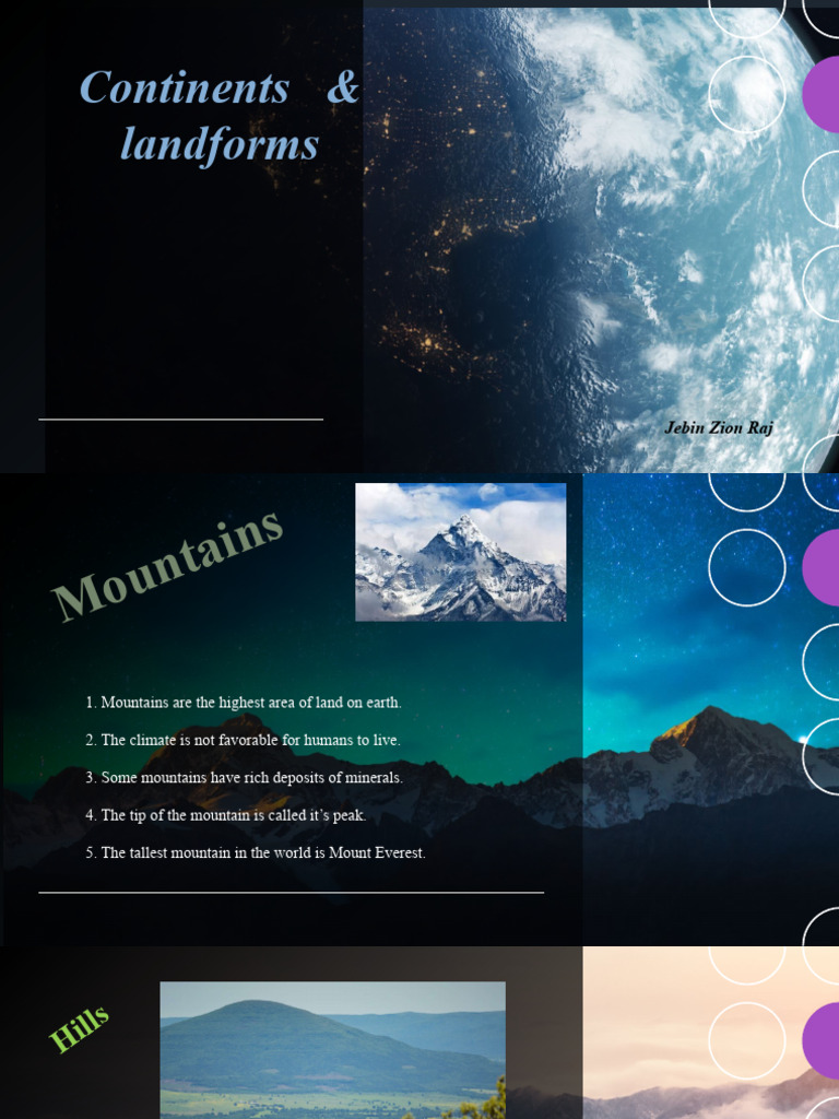 Continents and Landforms | PDF