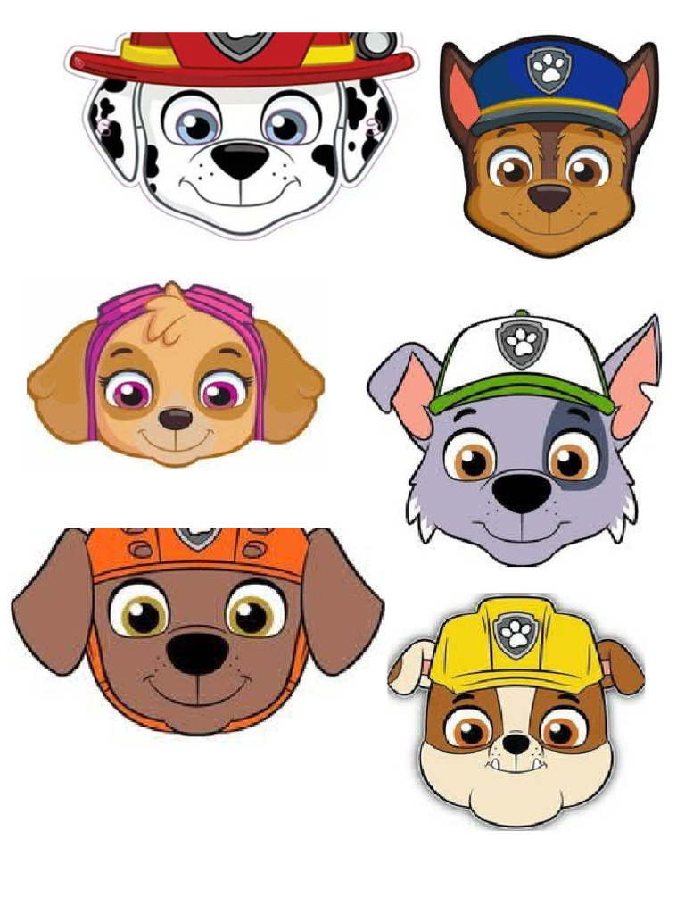 Paw Patrol Rostros para Imprimir | PDF