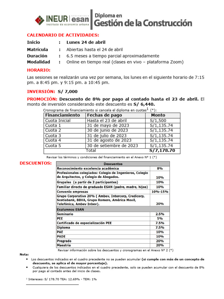Hoja Informativa - DIGECO 2023 1 | PDF