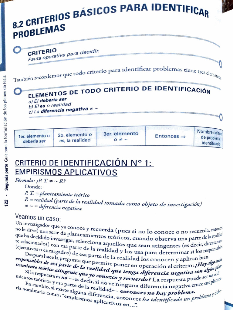Criterios Basicos para Identificar Problemas | PDF