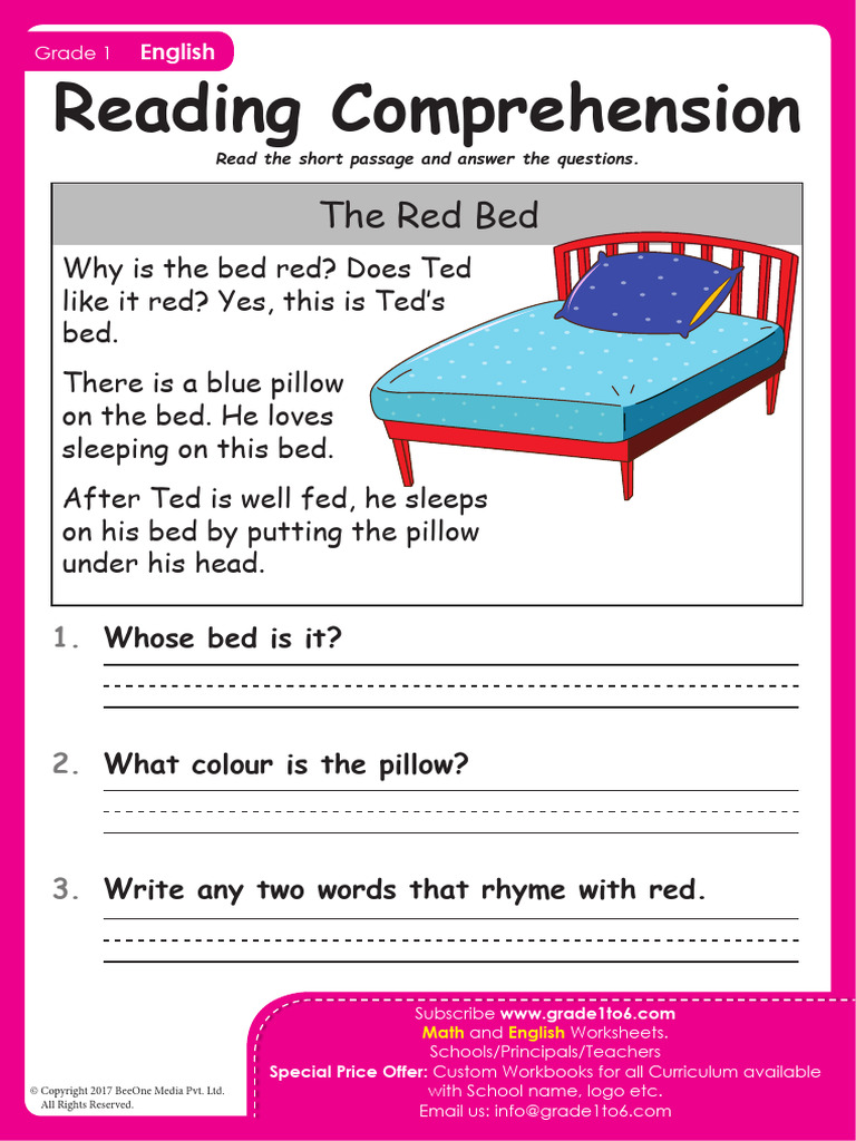 Comprehension Passage The Red Bed | PDF