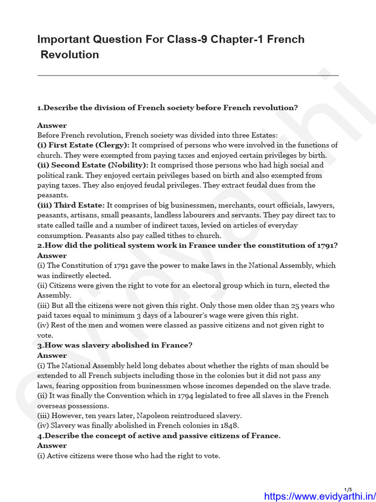 .Trashed 1710232786 Important Question Cbse Class 9 History Chapter 1 ...