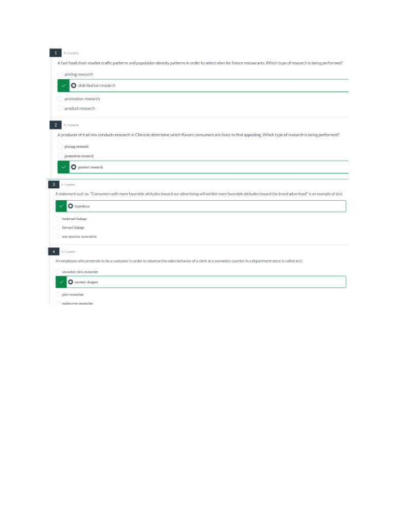 Quiz 1 Answers | PDF