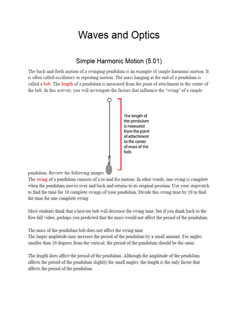 Waves and Optics | PDF | Waves | Refraction